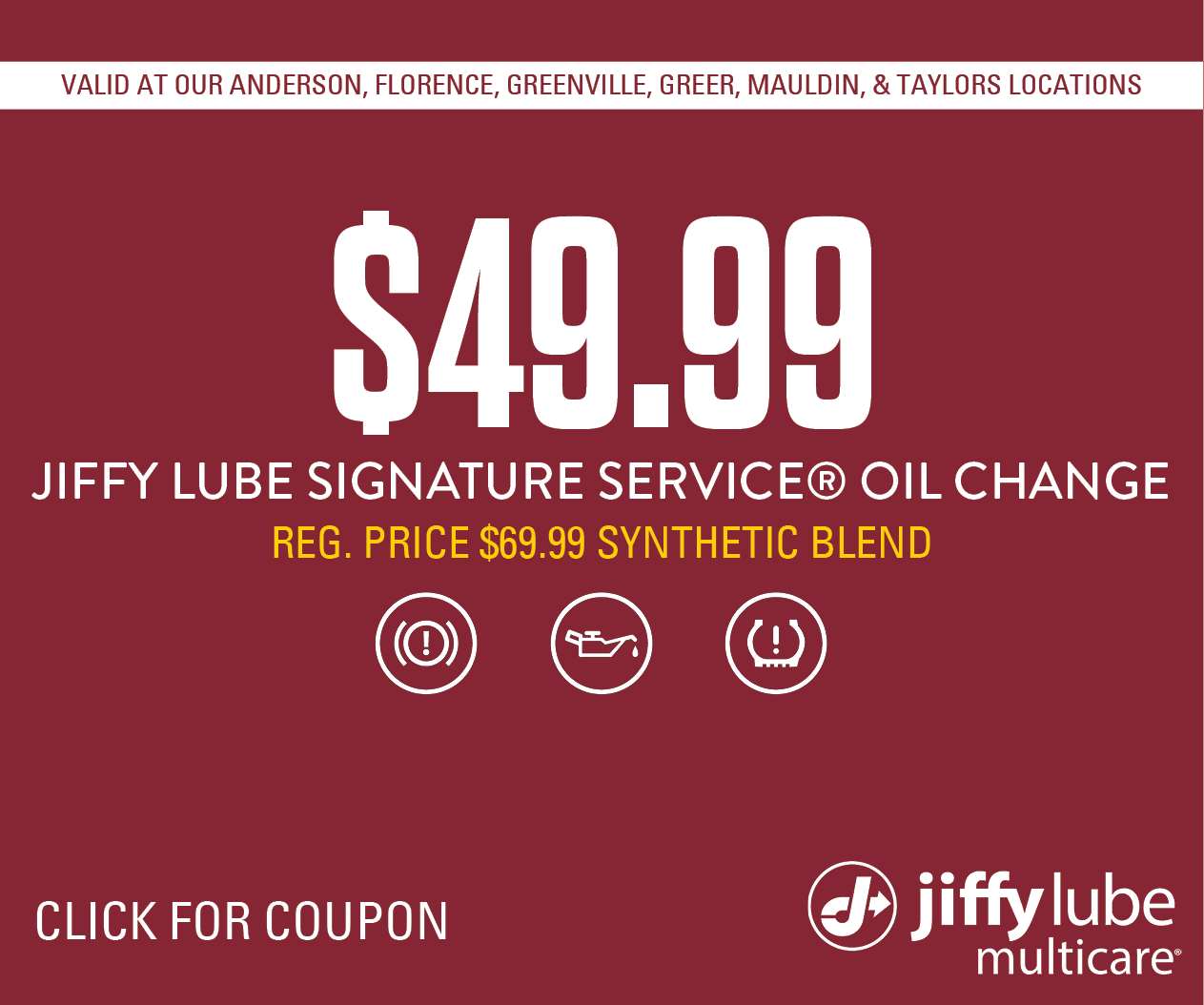 CUSTOMER SPECIAL COUPONS – Anderson, Florence, Greenville, Greer ...